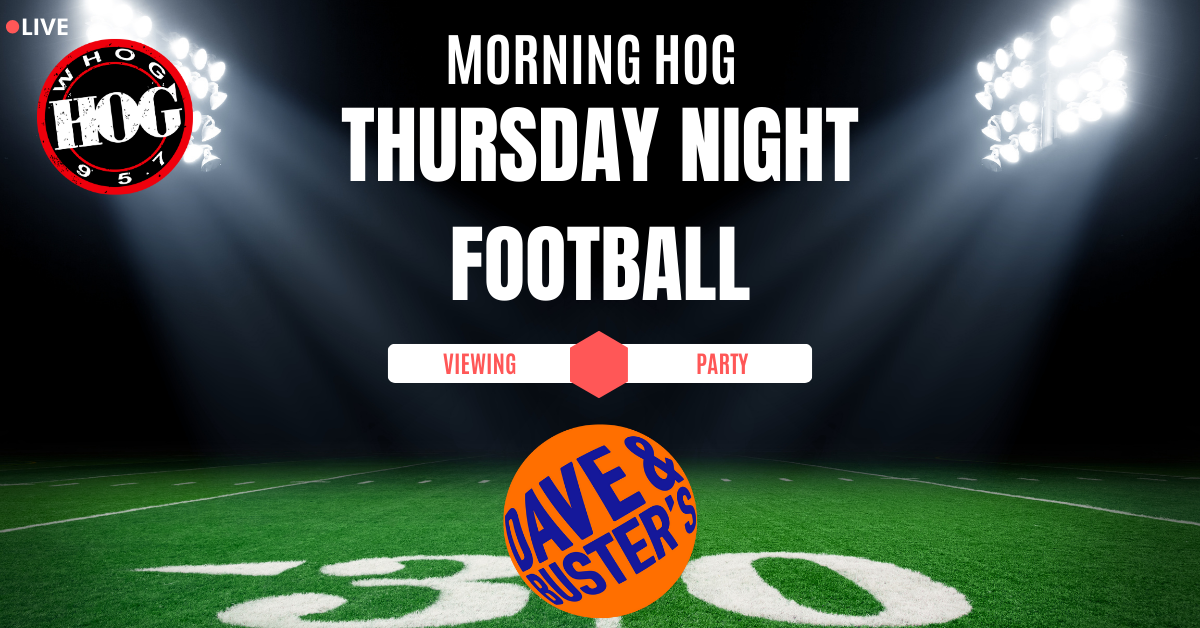 95.7 THE HOG IS STEPPING UP THE PIGSKIN FUN THIS FOOTBALL SEASON At ...